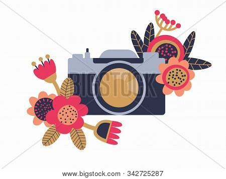 Vintage Flower Camera Drawing Images, Illustrations & Vectors (Free ...