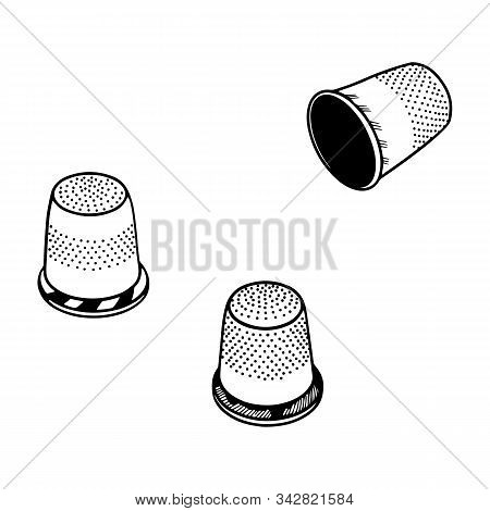 Set Three Thimble. Vector & Photo (Free Trial) | Bigstock