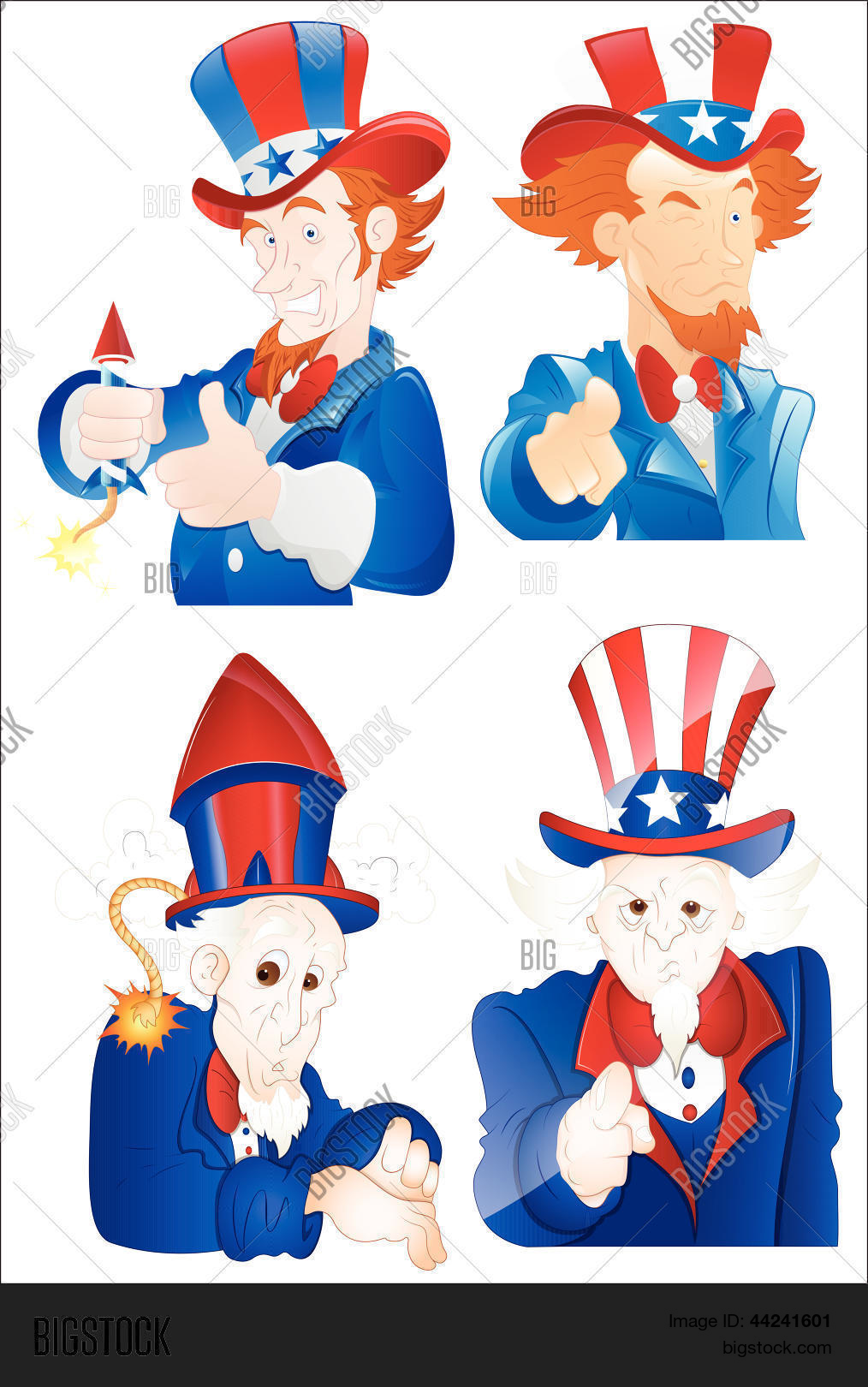 4th July Uncle Sam Vector & Photo (Free Trial) | Bigstock