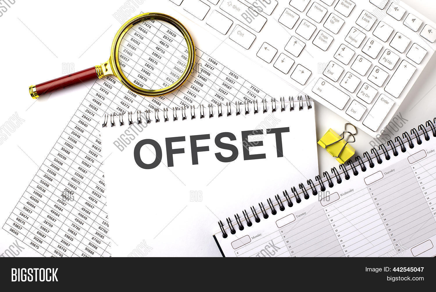 Offset Text Written On Image & Photo (Free Trial) | Bigstock