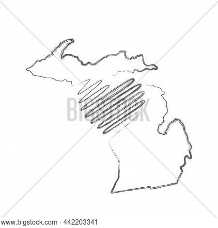 Michigan Us State Vector & Photo (Free Trial) | Bigstock