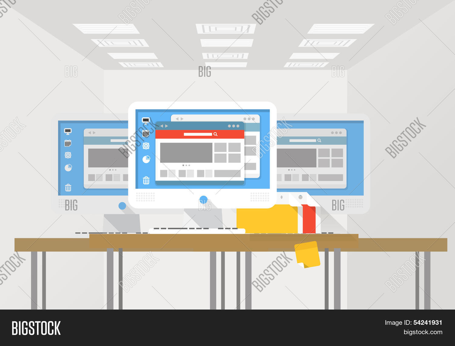 Group Modern Computer Vector & Photo (Free Trial) | Bigstock