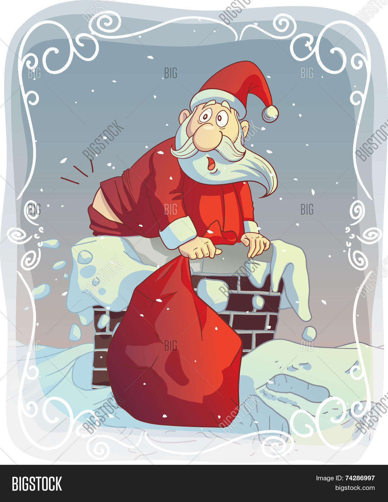 Overweight Santa Vector & Photo (Free Trial) | Bigstock