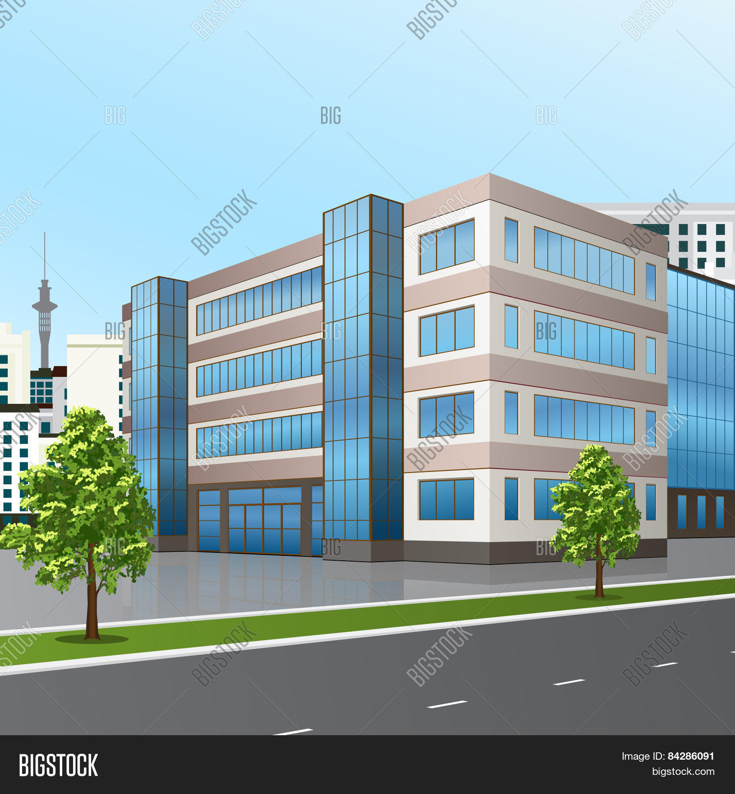 Office Building Vector & Photo (Free Trial) | Bigstock