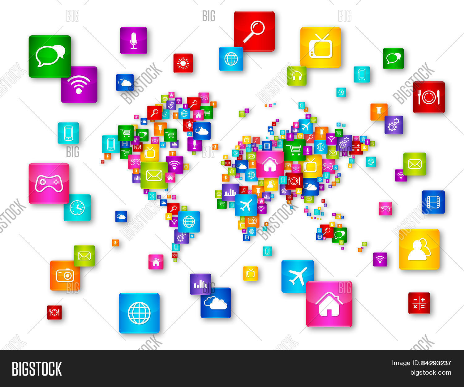 World Map Flying Image & Photo (Free Trial) | Bigstock