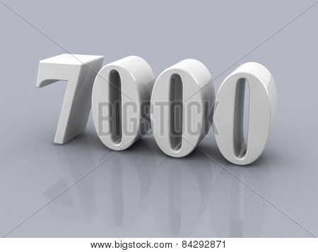 Number 7000 Image & Photo (Free Trial) | Bigstock