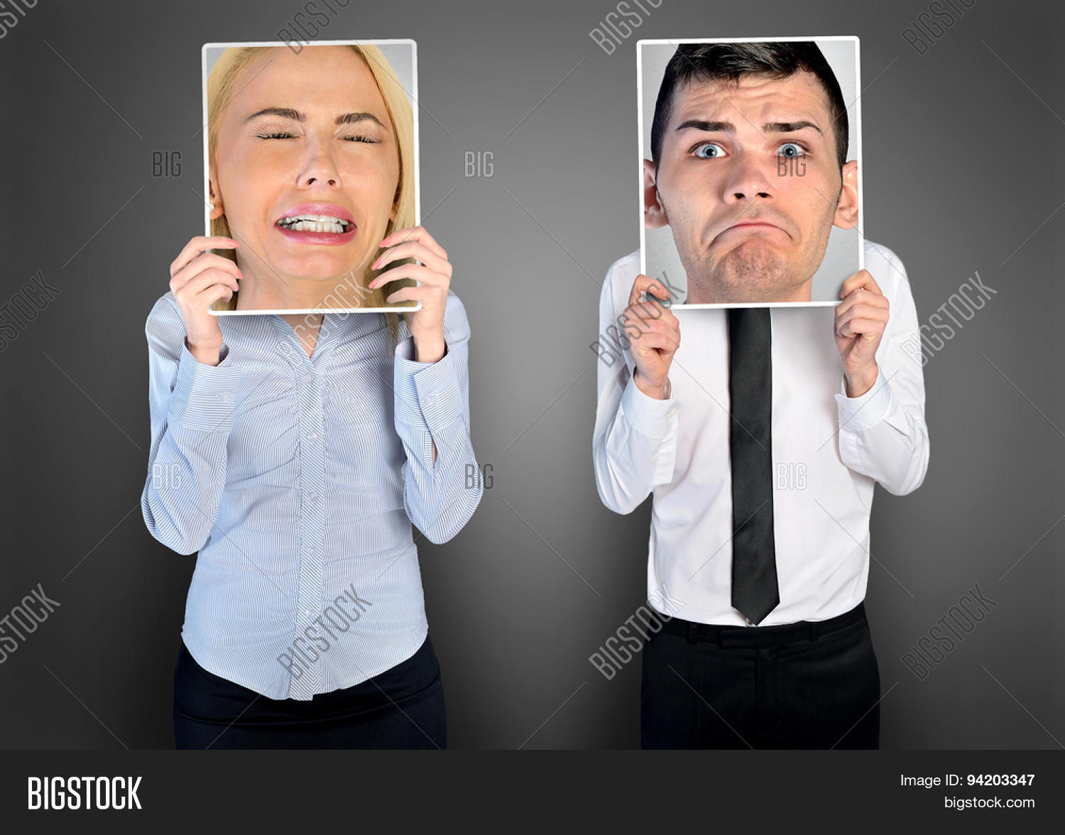 Sad Business Woman Man Image & Photo (Free Trial) | Bigstock