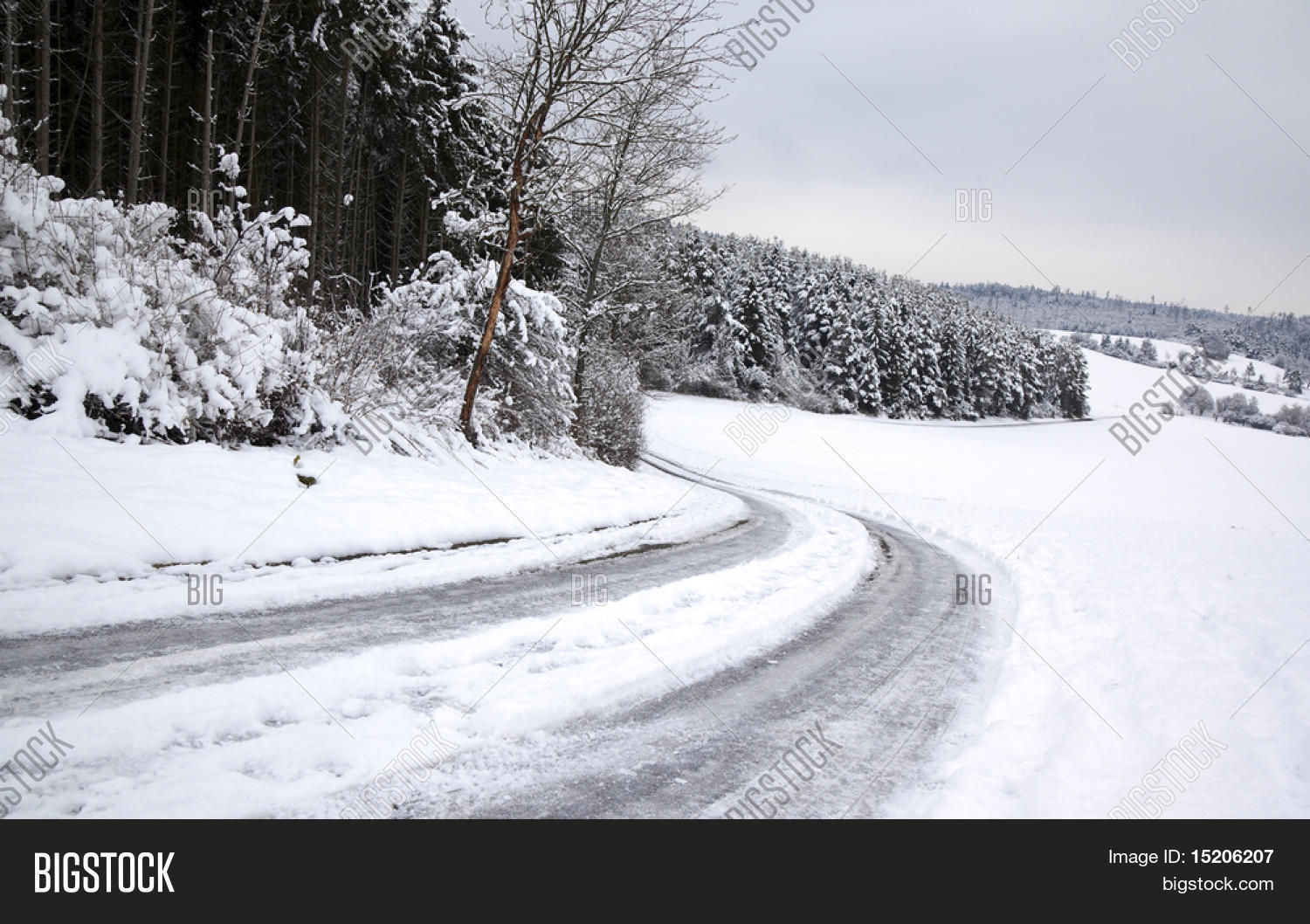 Frozen roads