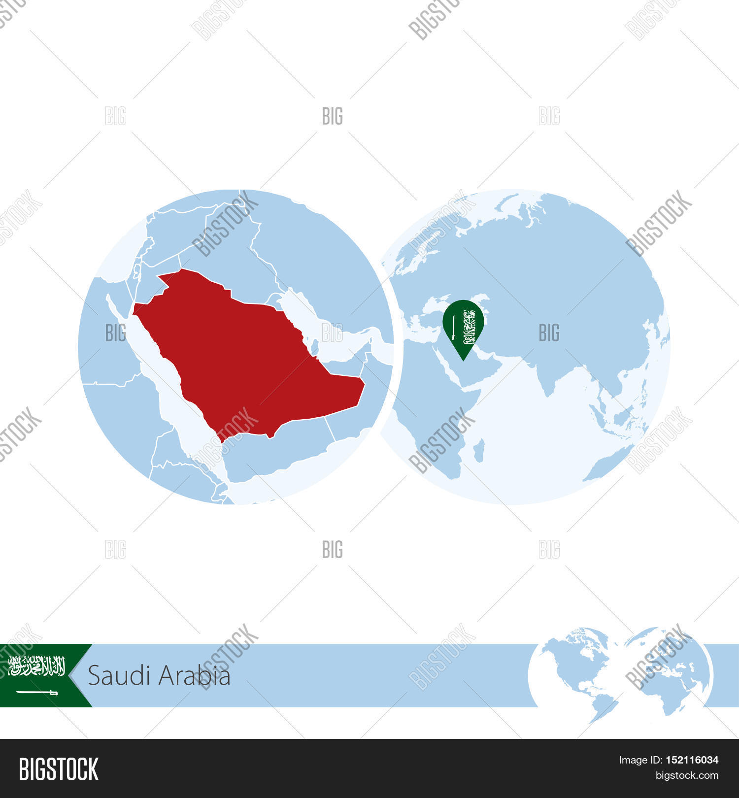 Saudi Arabia On World Vector & Photo (Free Trial) | Bigstock