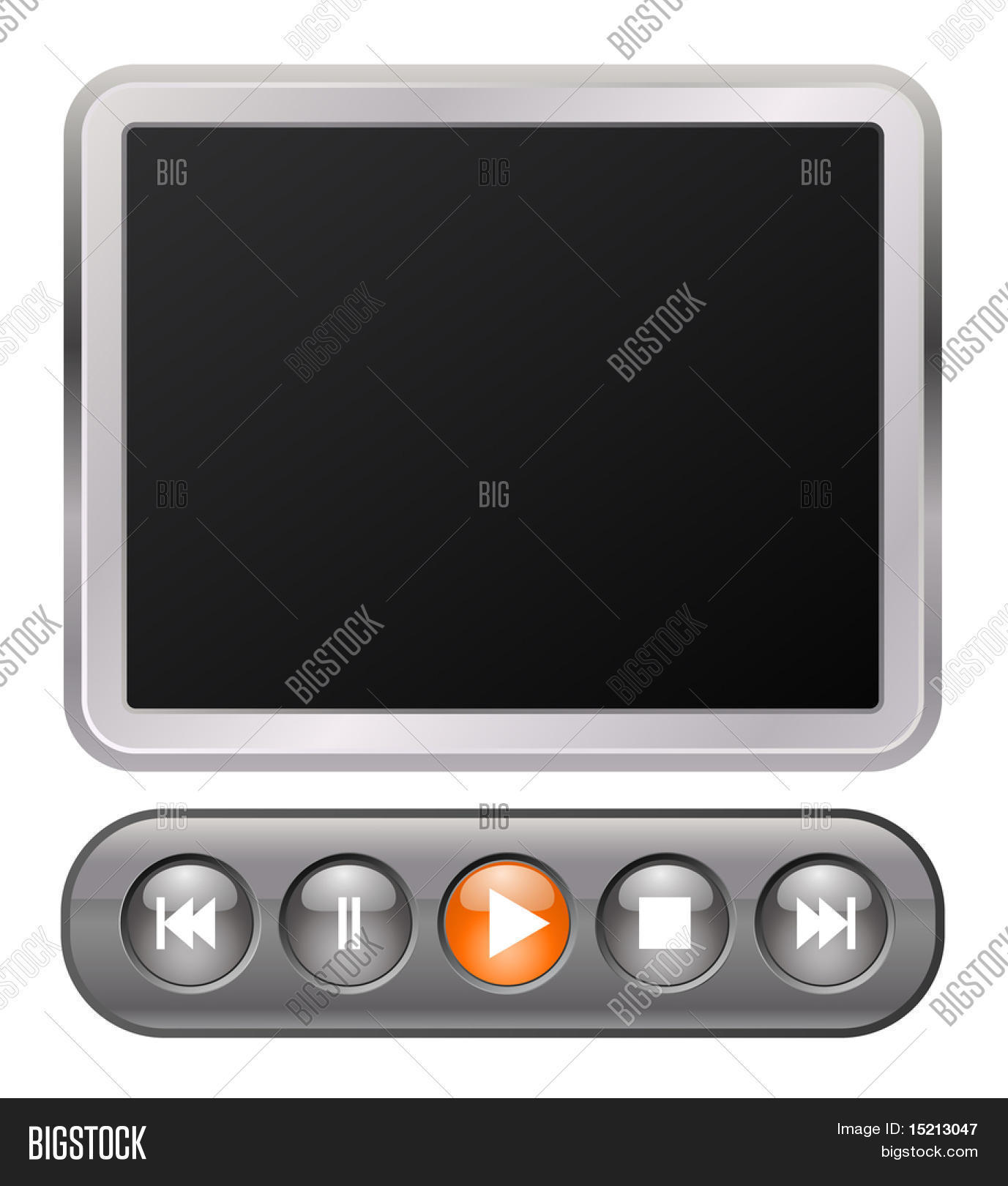 Vector Media Player Vector & Photo (Free Trial) | Bigstock