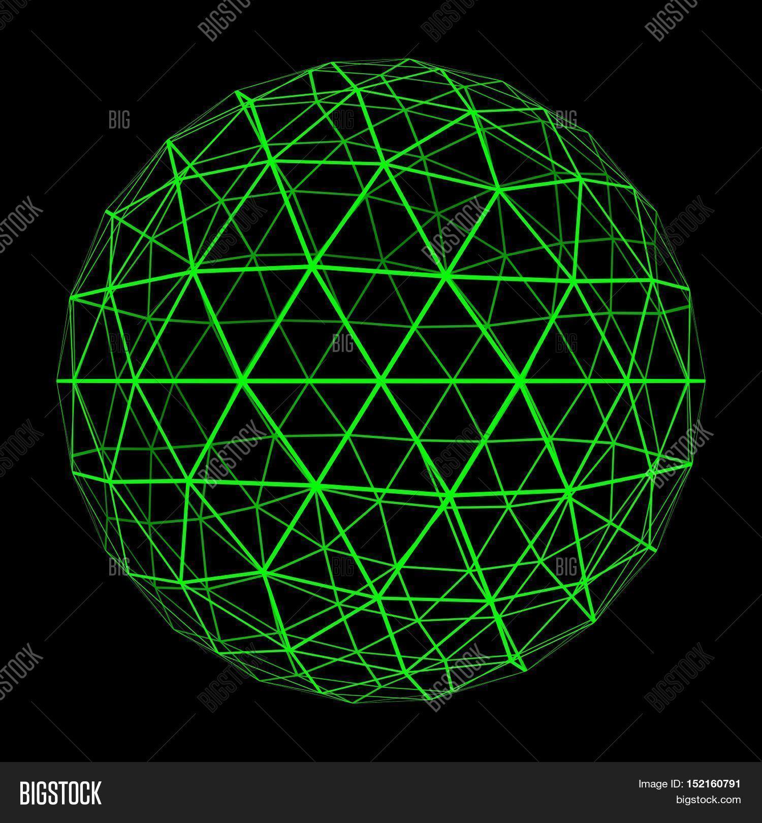 3D Geosphere Mesh Image & Photo (Free Trial) | Bigstock