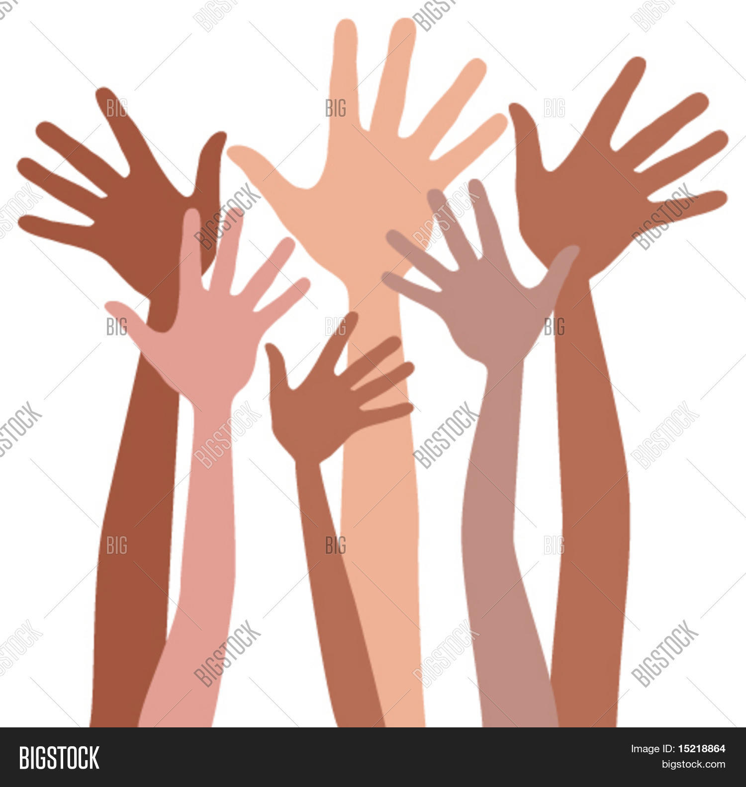 Vector y foto Manos Felices En (prueba gratis) | Bigstock