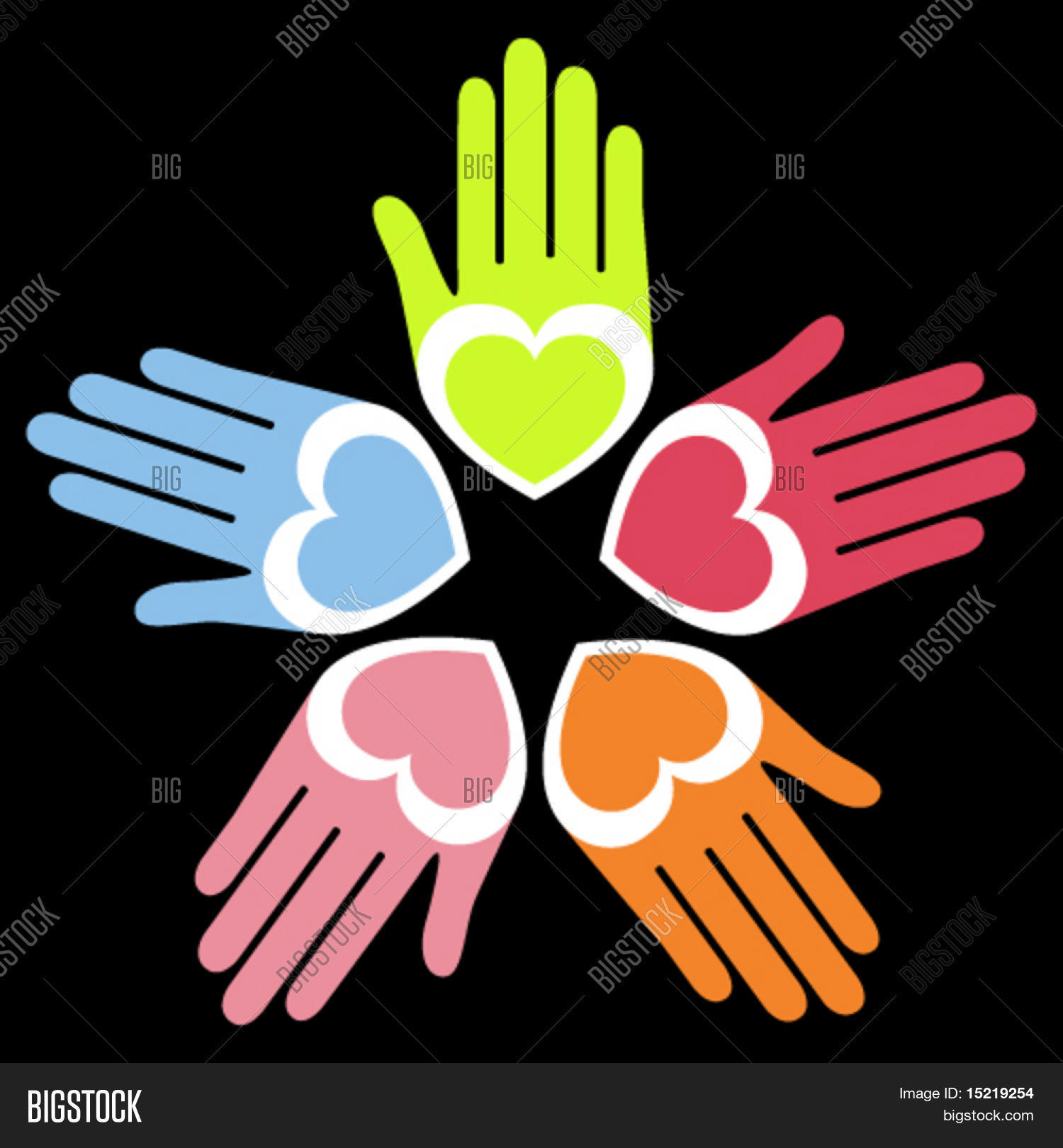 United Hands Vector Vector & Photo (Free Trial) | Bigstock