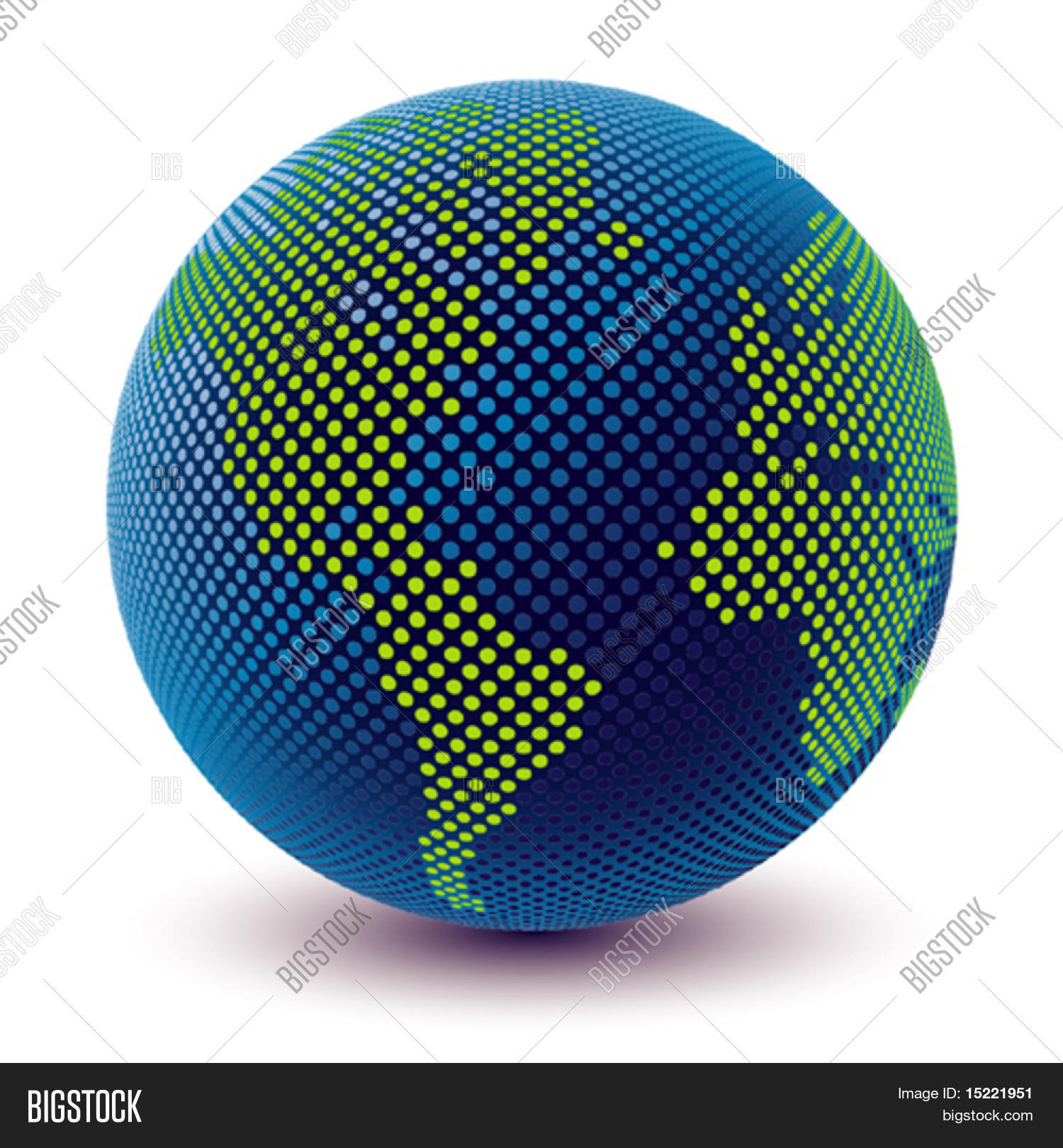 Digital World Vector Vector & Photo (Free Trial) | Bigstock
