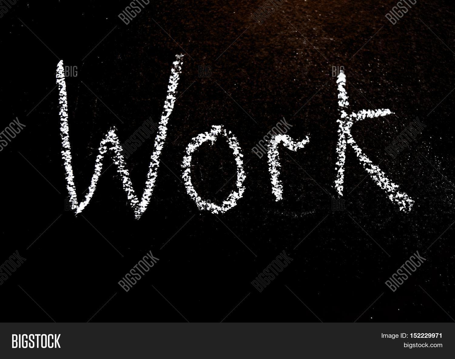 Word Work Written On Image & Photo (Free Trial) | Bigstock