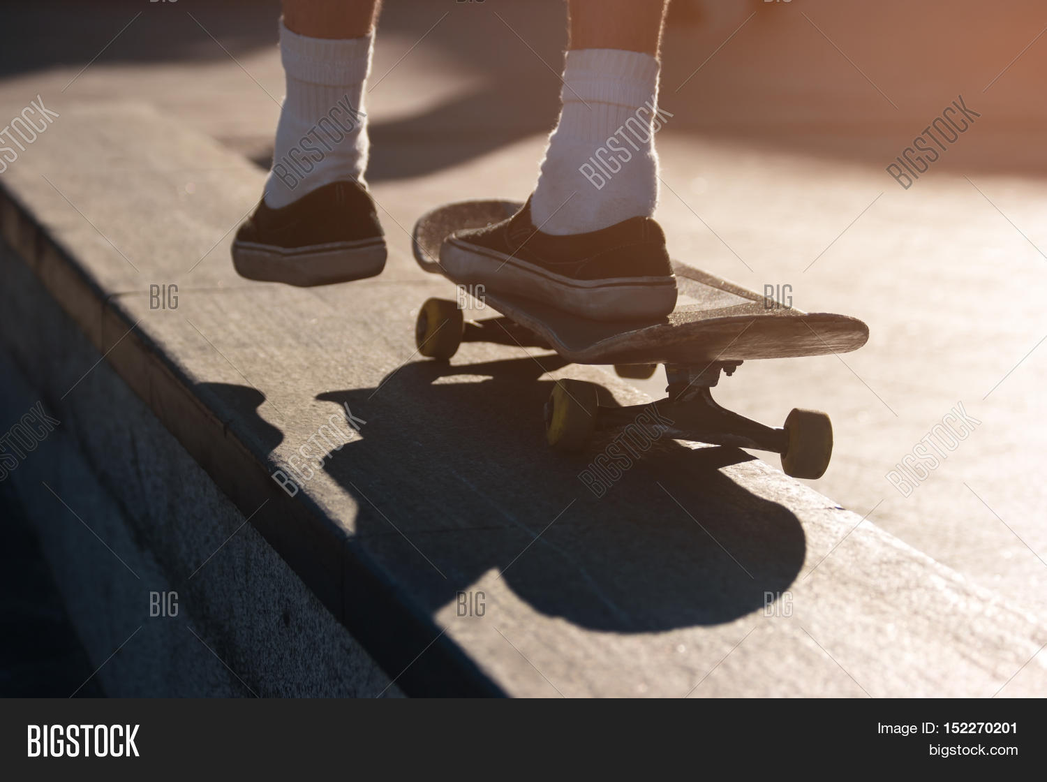 Foot On Skateboard. Image & Photo (Free Trial) | Bigstock