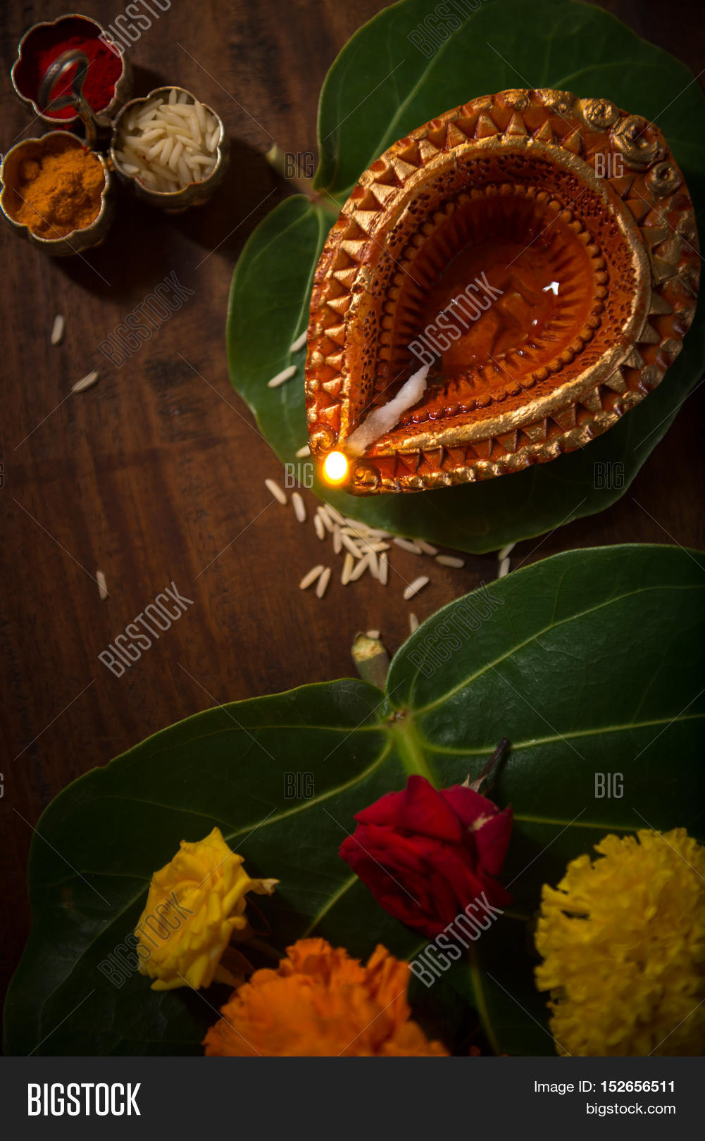 Indian Puja Set Image & Photo (Free Trial) | Bigstock