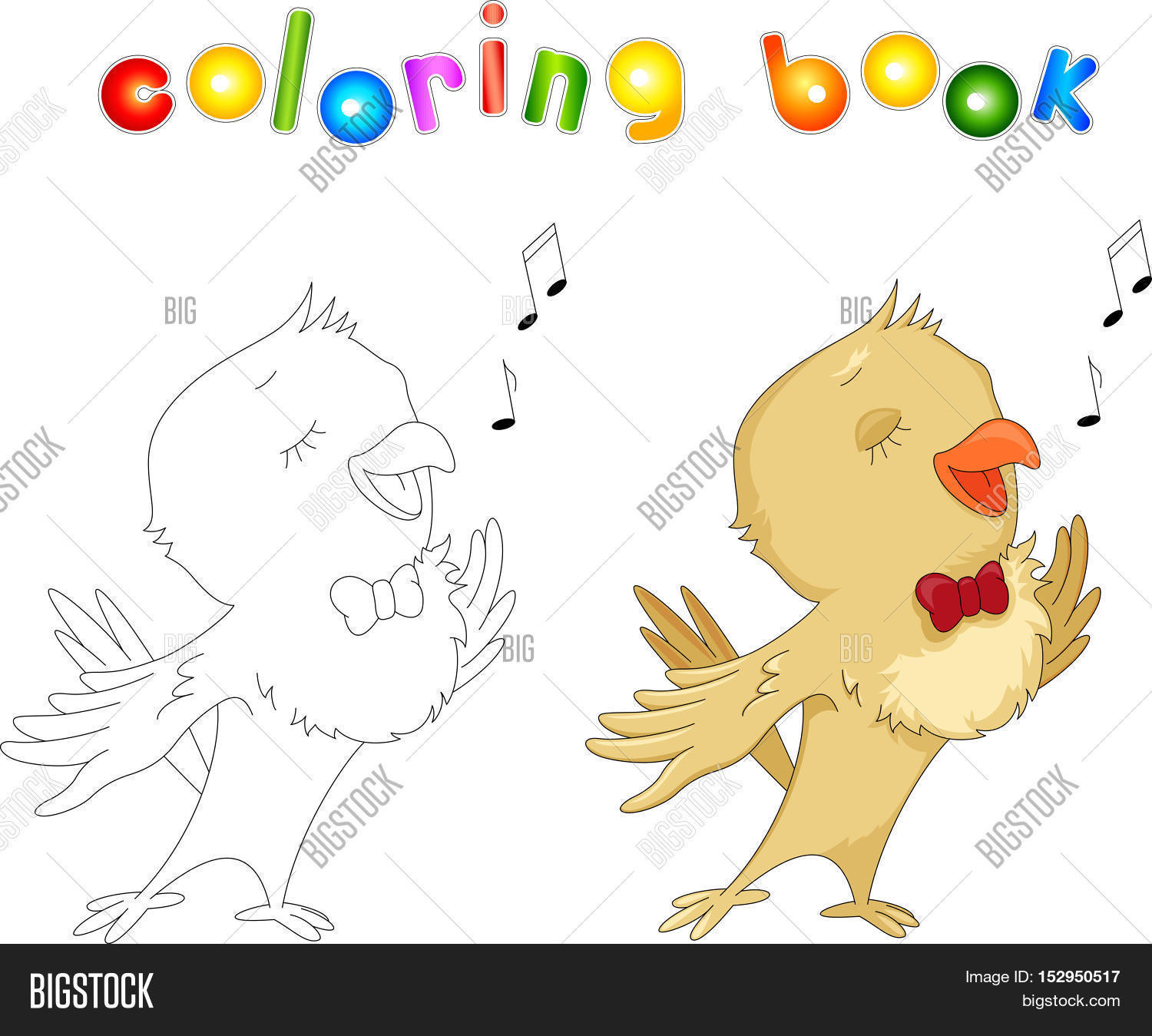 Cartoon Nightingale Vector & Photo (Free Trial) | Bigstock