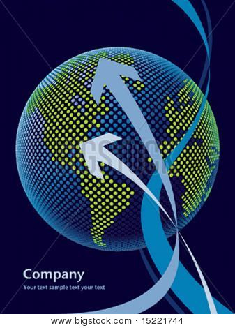 Digital World Map Vector & Photo (Free Trial) | Bigstock