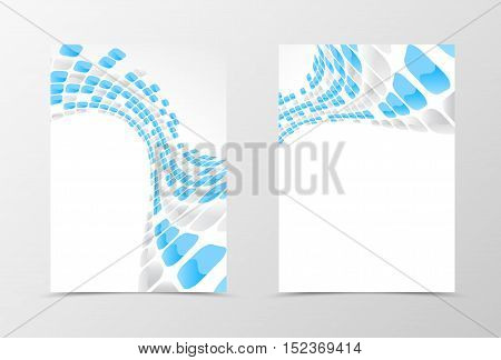 Flyer Template Wave Vector & Photo (Free Trial) | Bigstock