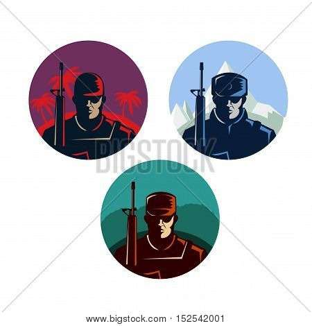 Soldier Badges Vector & Photo (Free Trial) | Bigstock