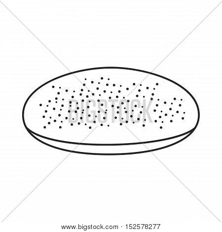 Bun Icon Outline Vector & Photo (Free Trial) | Bigstock