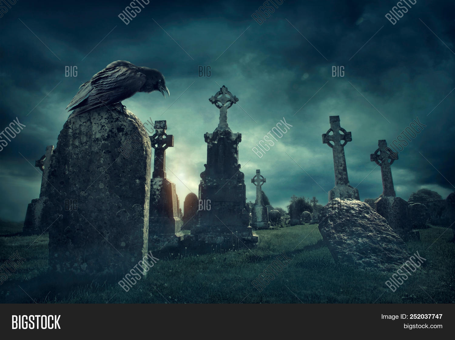 Spooky Old Graveyard Image & Photo (Free Trial) | Bigstock