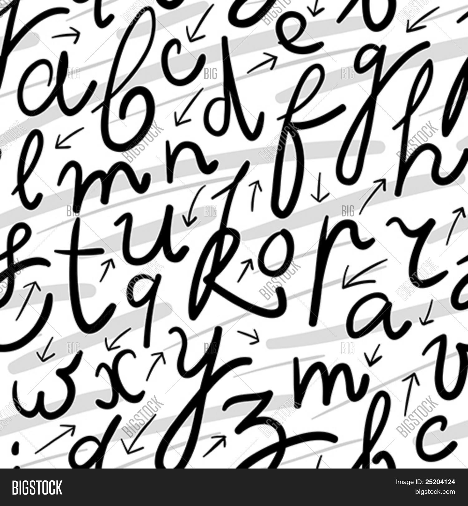 Alphabet. Strokes. Vector & Photo (Free Trial) | Bigstock
