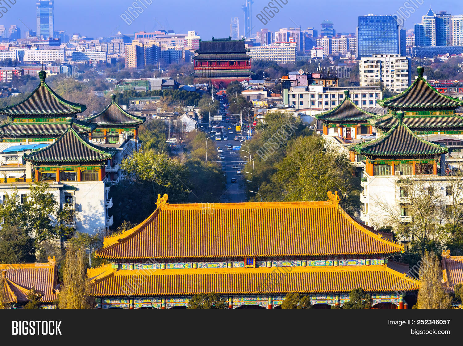 Jingshan Park Looking Image & Photo (Free Trial) | Bigstock