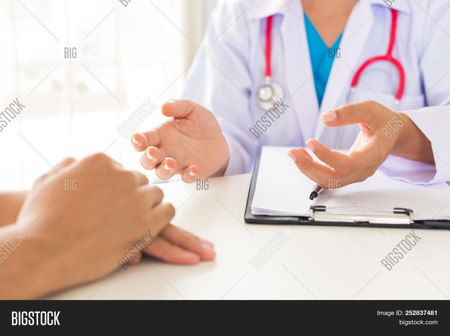 Doctor Explaining Her Image & Photo (Free Trial) | Bigstock