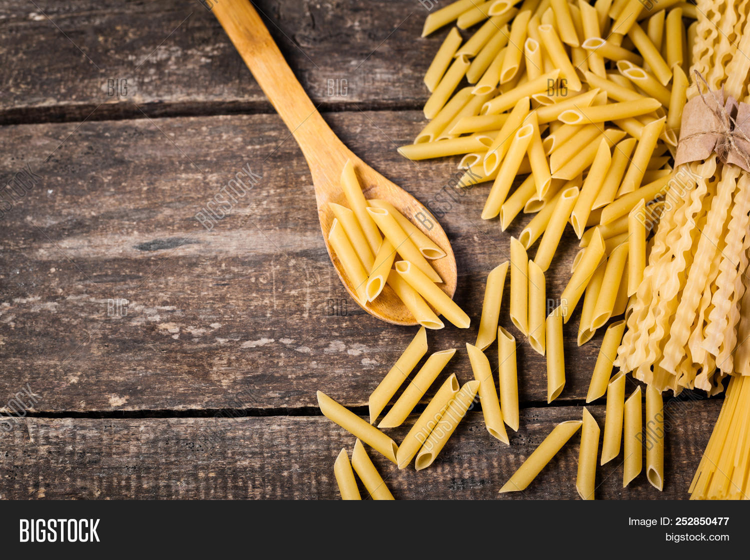 Uncooked Pasta Photography