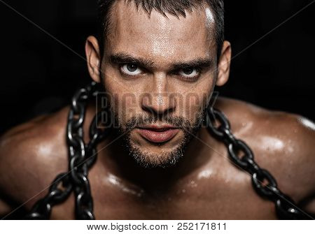 Portrait Man Chains On Image & Photo (Free Trial) | Bigstock