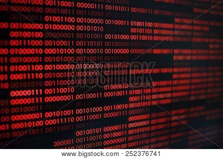 Red Binary Code. Image & Photo (Free Trial) | Bigstock