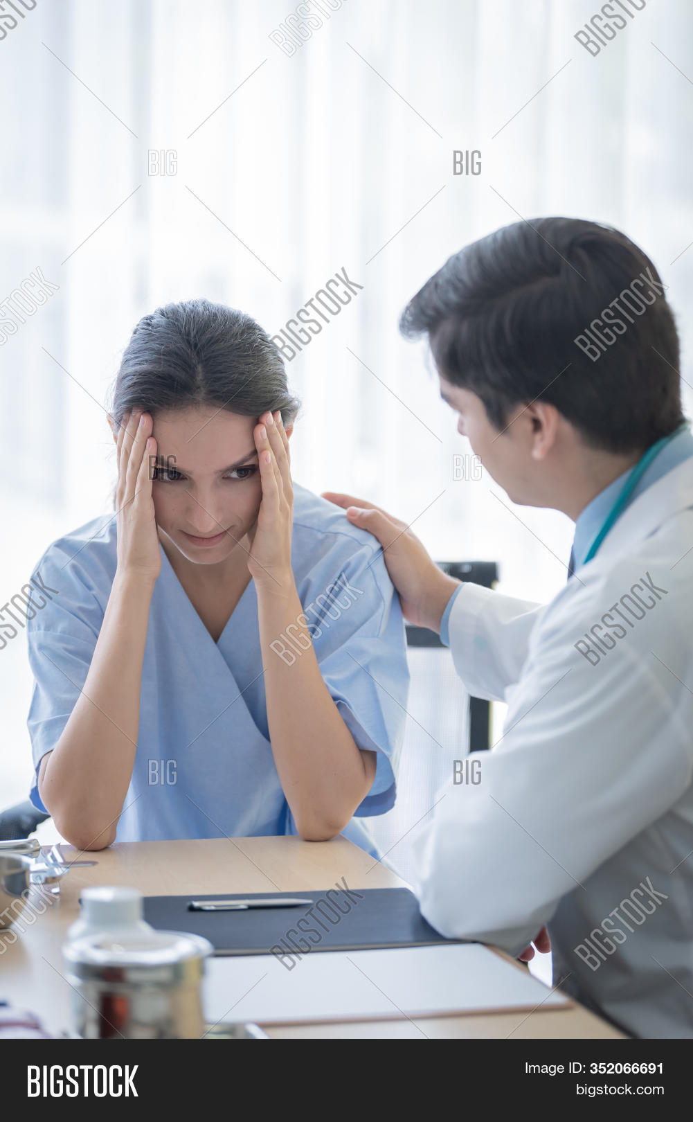 Doctor Takes Care Sick Image & Photo (Free Trial) | Bigstock