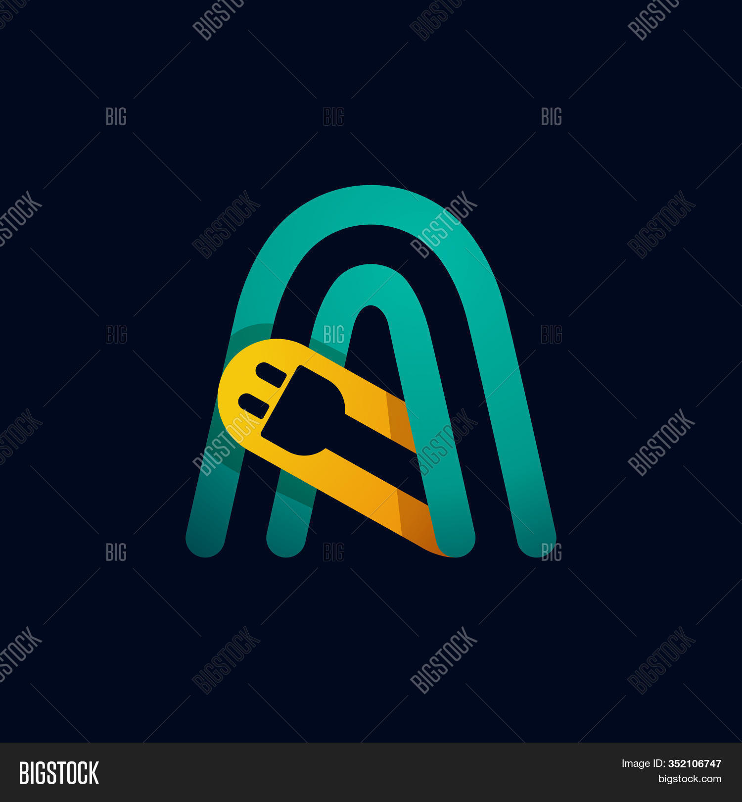 Letter Logo Plug Vector & Photo (Free Trial) | Bigstock