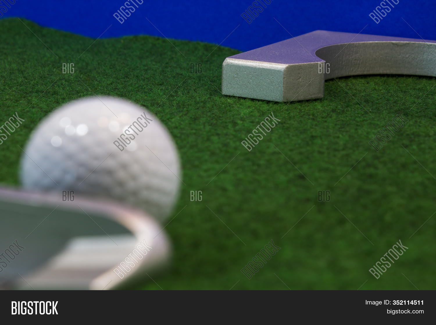 Putter, Golf Ball Image & Photo (Free Trial) | Bigstock