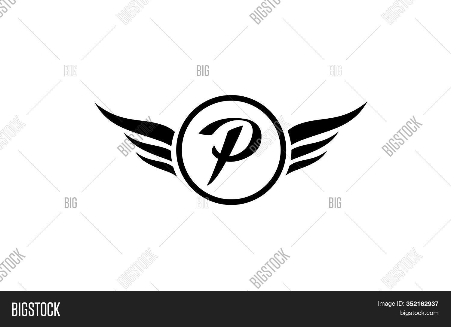 Black White P Wing Vector & Photo (Free Trial) | Bigstock