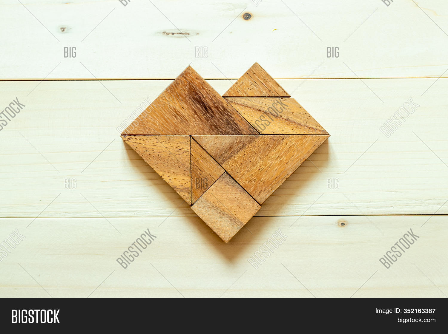 Wood Tangram Puzzle Image & Photo (Free Trial) | Bigstock