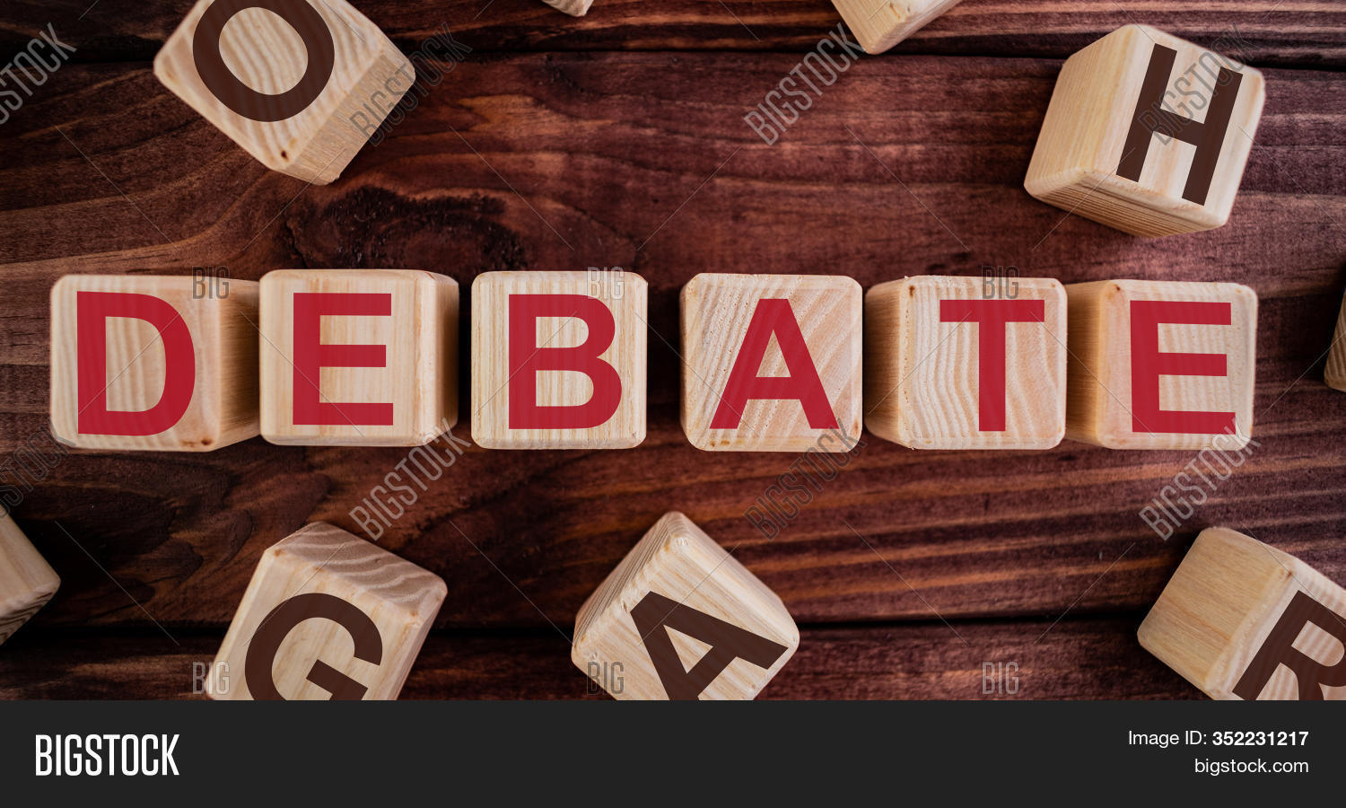 Debate Word On Wooden Image & Photo (Free Trial) | Bigstock