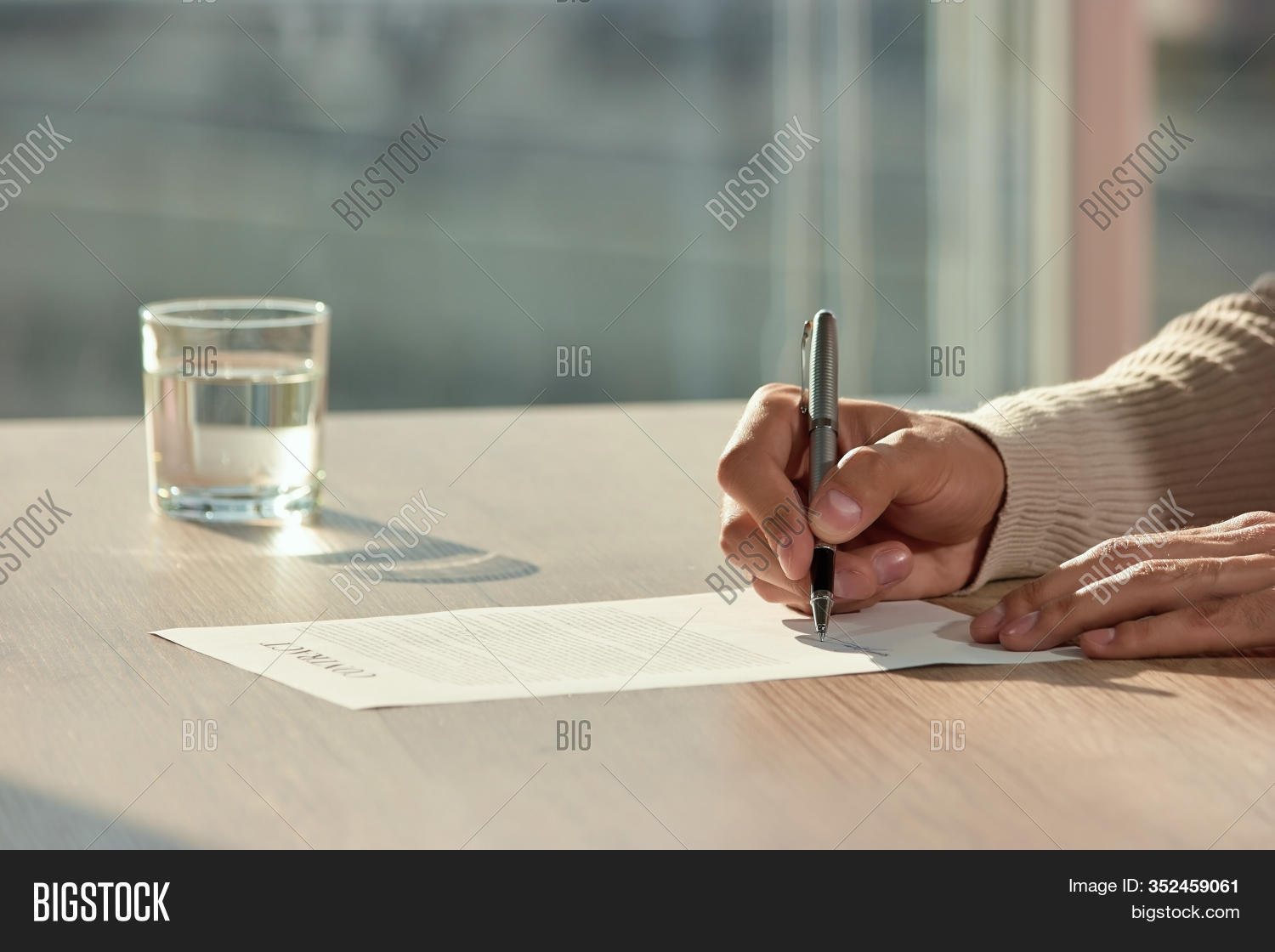 Male Hands Writing Image & Photo (Free Trial) | Bigstock