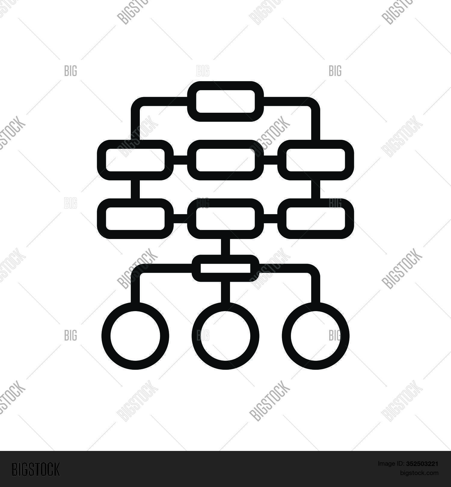 Black Line Icon Vector & Photo (Free Trial) | Bigstock