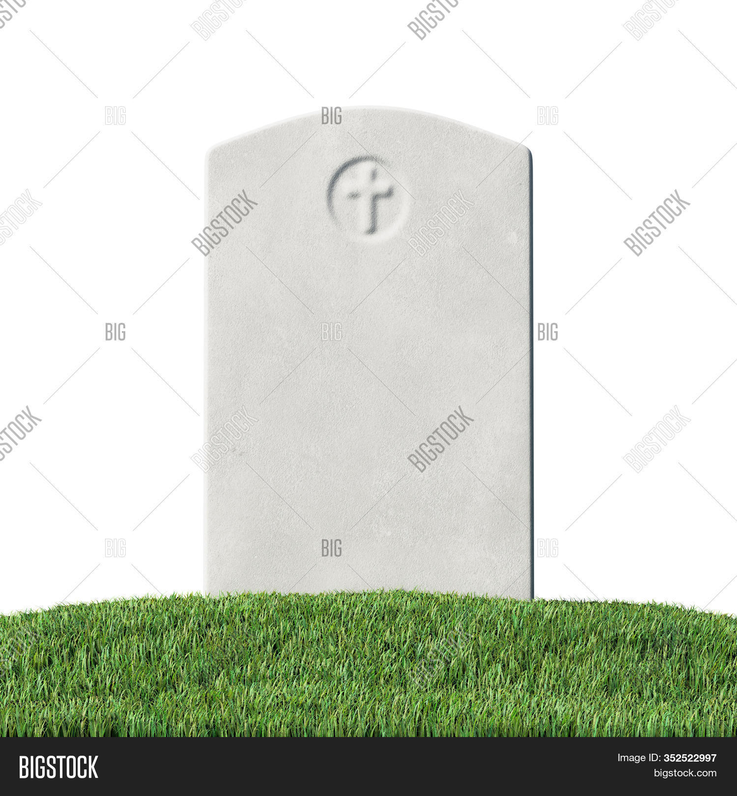 Gray Blank Gravestone Image & Photo (Free Trial) | Bigstock