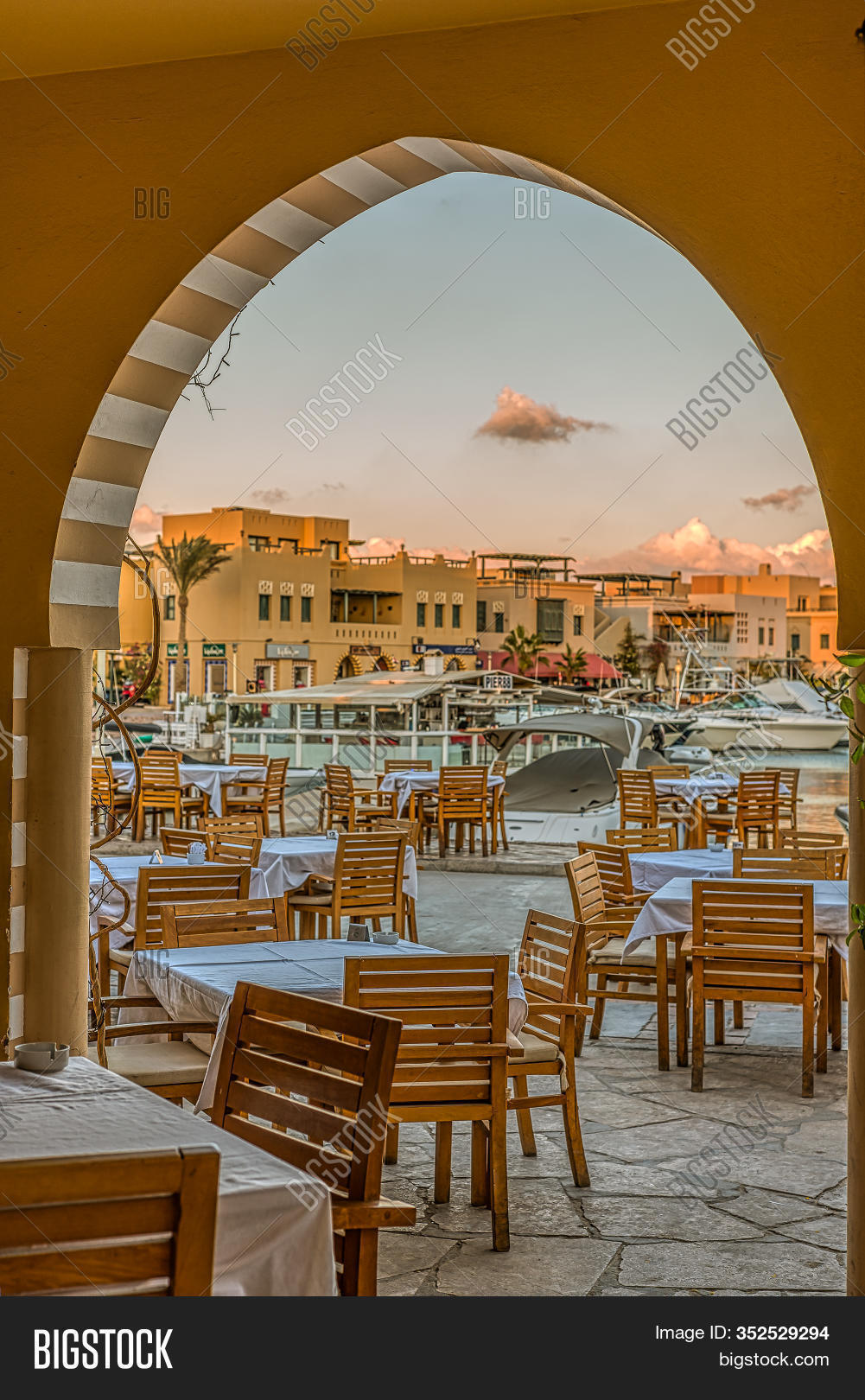 Restaurant Under Arch Image & Photo (Free Trial) | Bigstock