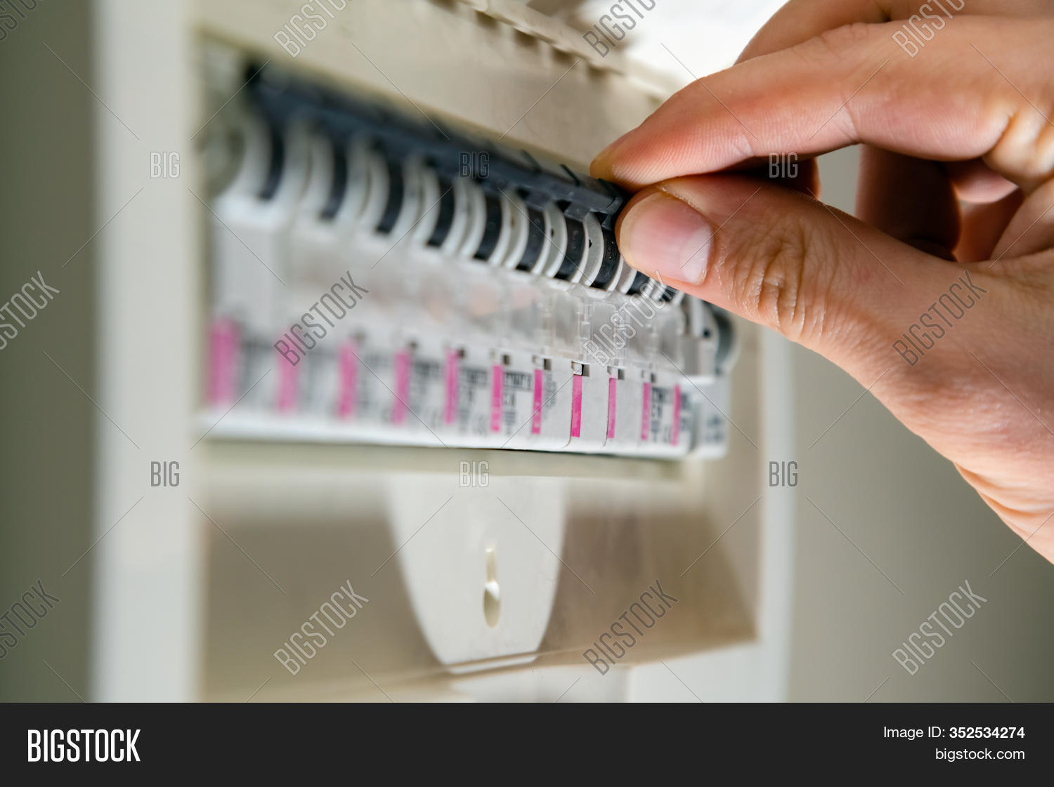 Hand Switching Power Image & Photo (Free Trial) | Bigstock