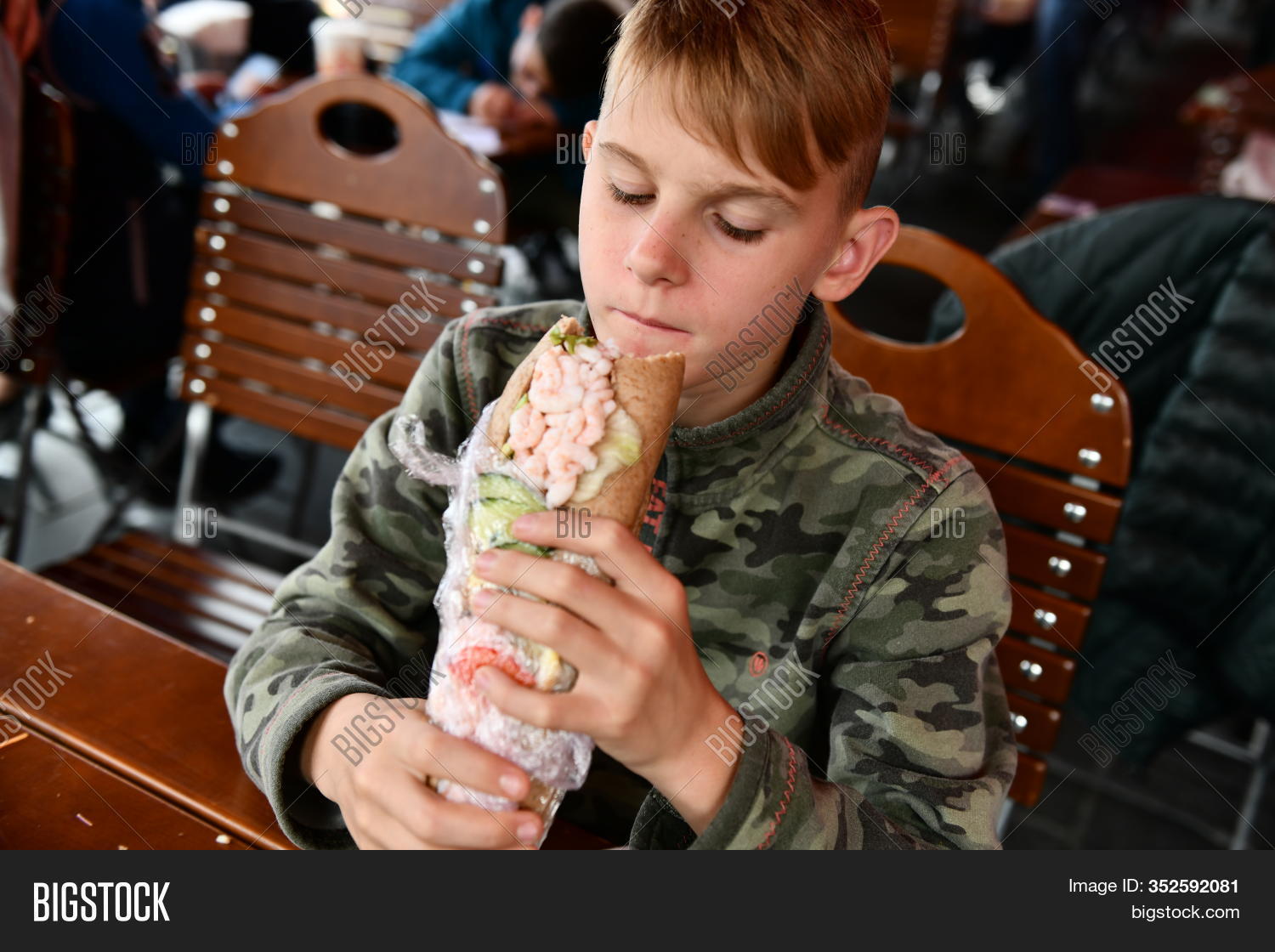 Hungry Boy Eat Big Image & Photo (Free Trial) | Bigstock