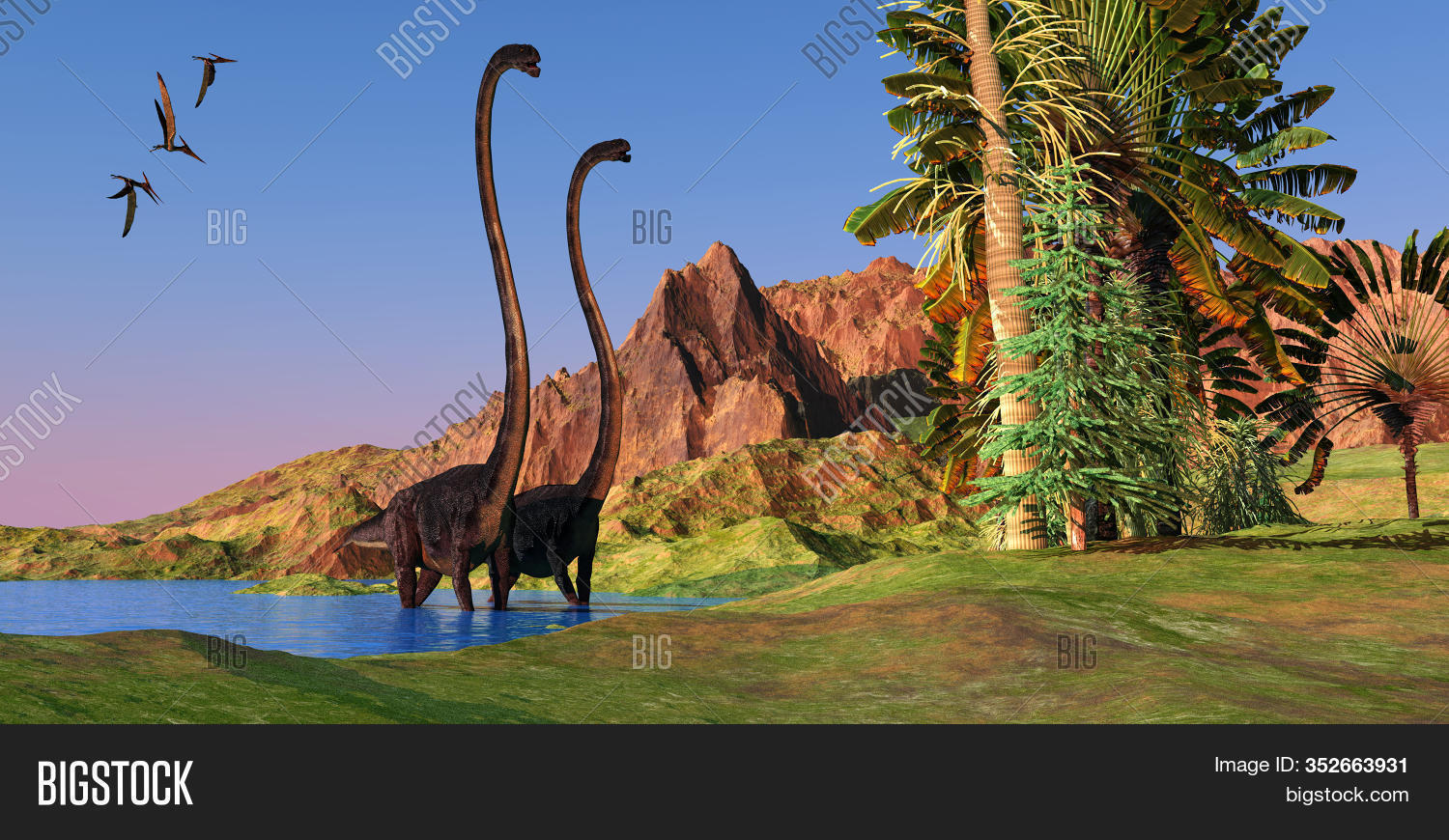 Jurassic Omeisaurus Image & Photo (Free Trial) | Bigstock