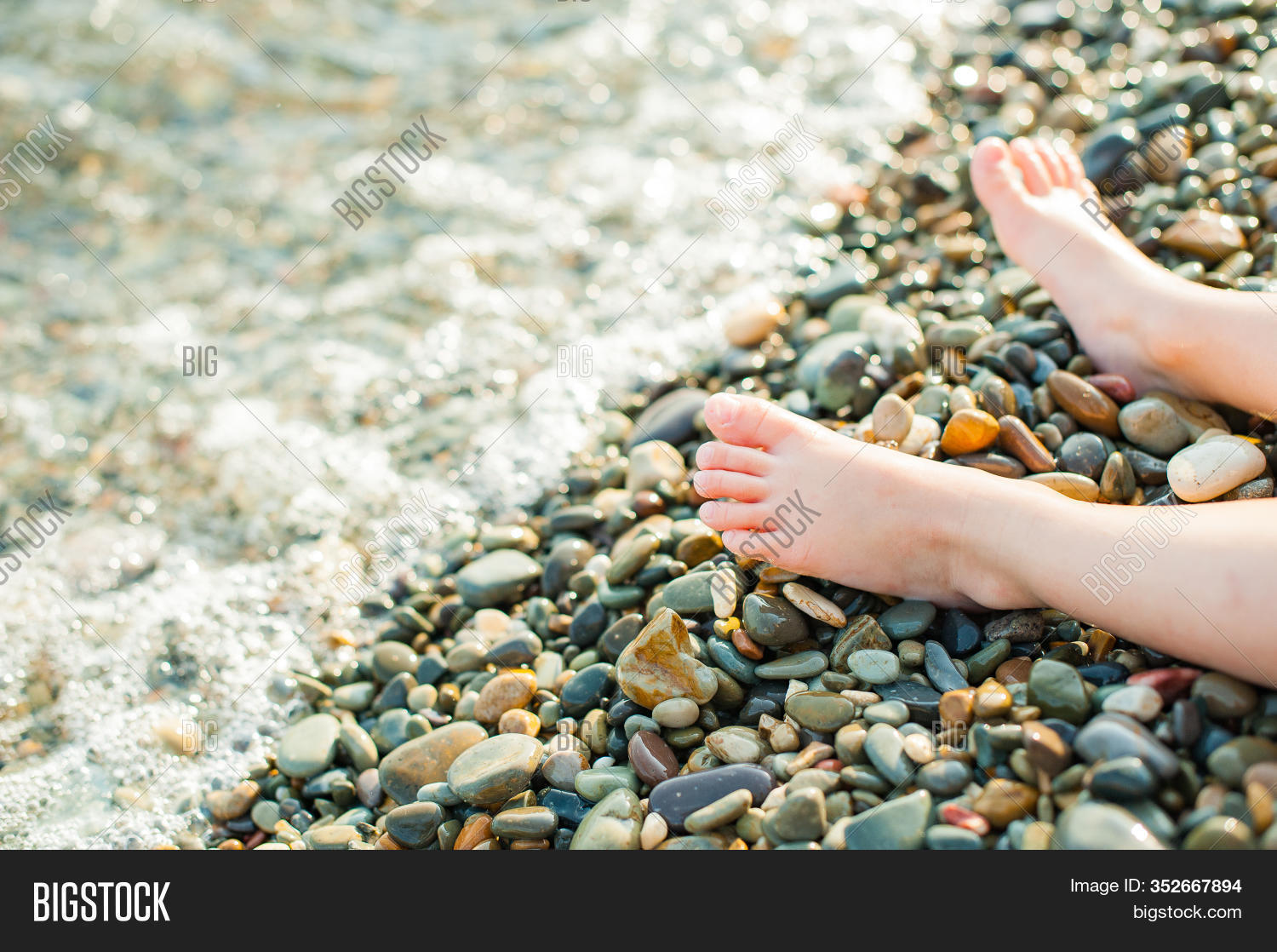 Child's Feet On Beach Image & Photo (Free Trial) | Bigstock