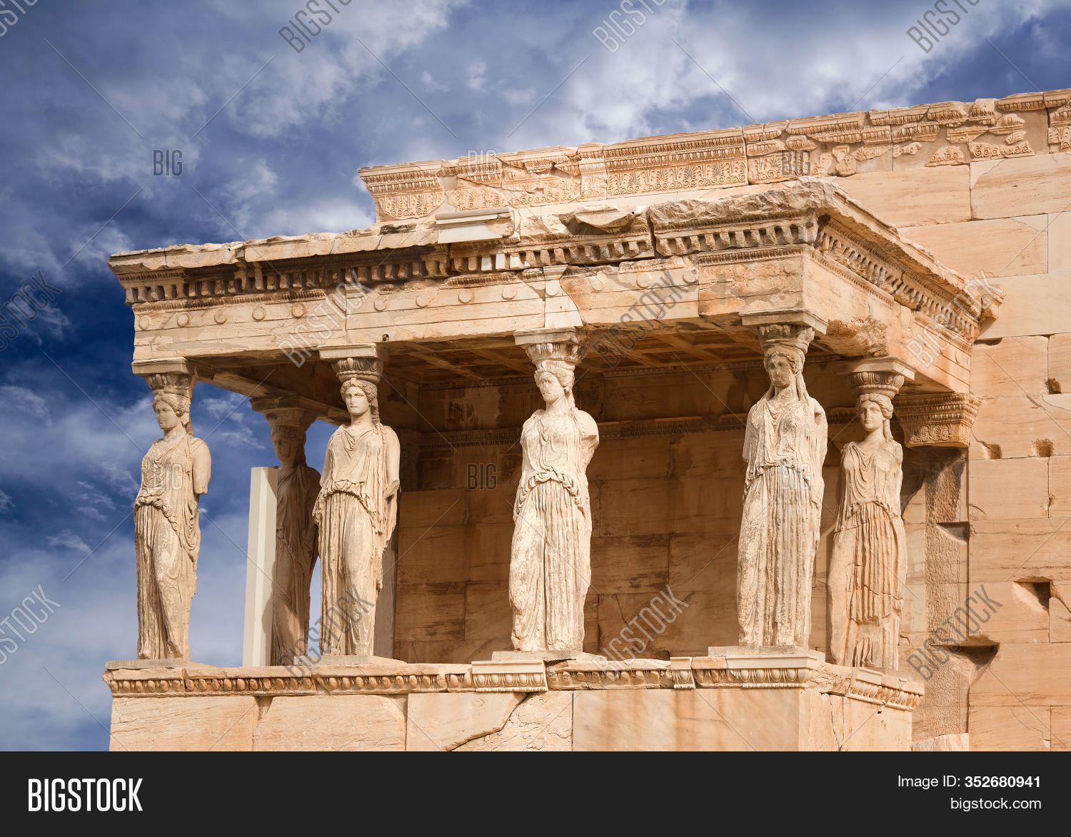 Porch Caryatids Famous Image & Photo (Free Trial) | Bigstock