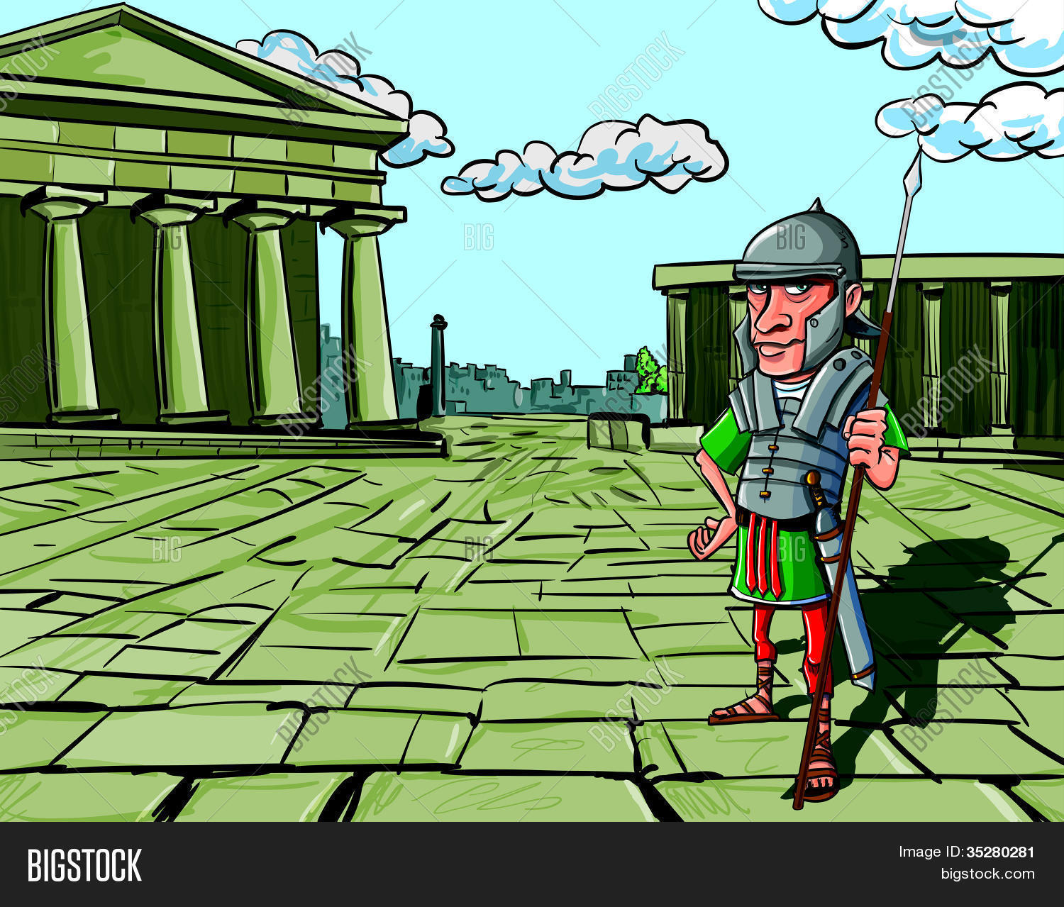 Cartoon Roman Vector & Photo (Free Trial) | Bigstock
