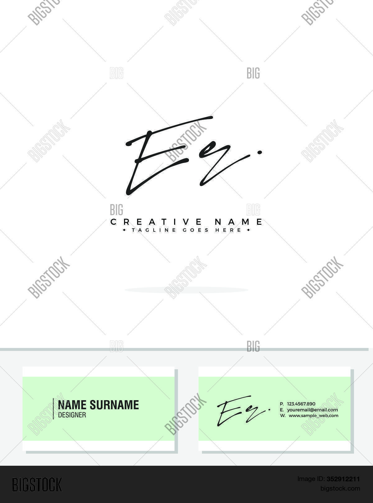 E R Er Initial Logo Vector & Photo (Free Trial) | Bigstock